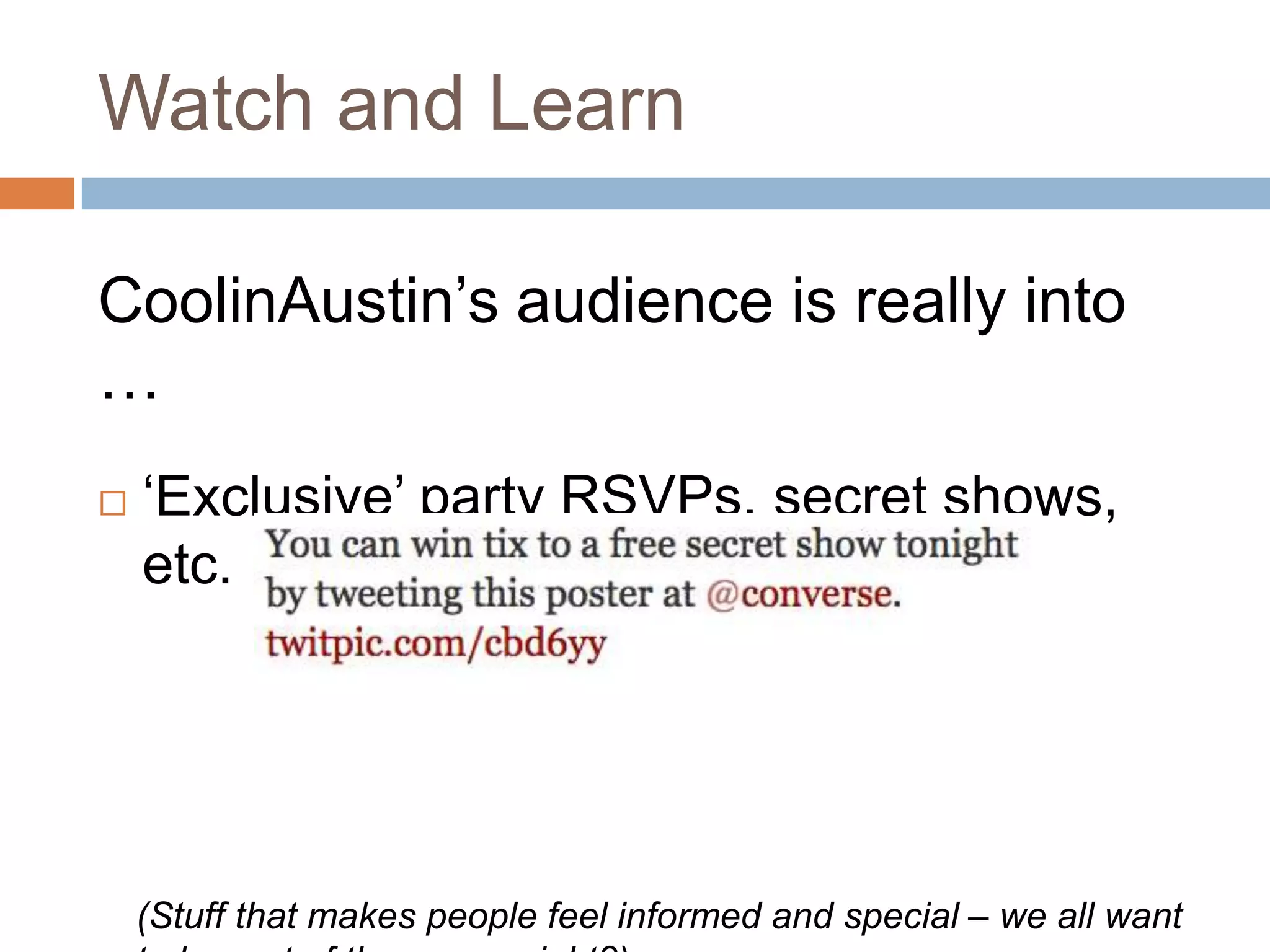 Wix Meetup Austin: Knowing Your Audience | PPT