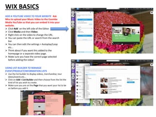 Wix tutorial | PPTX
