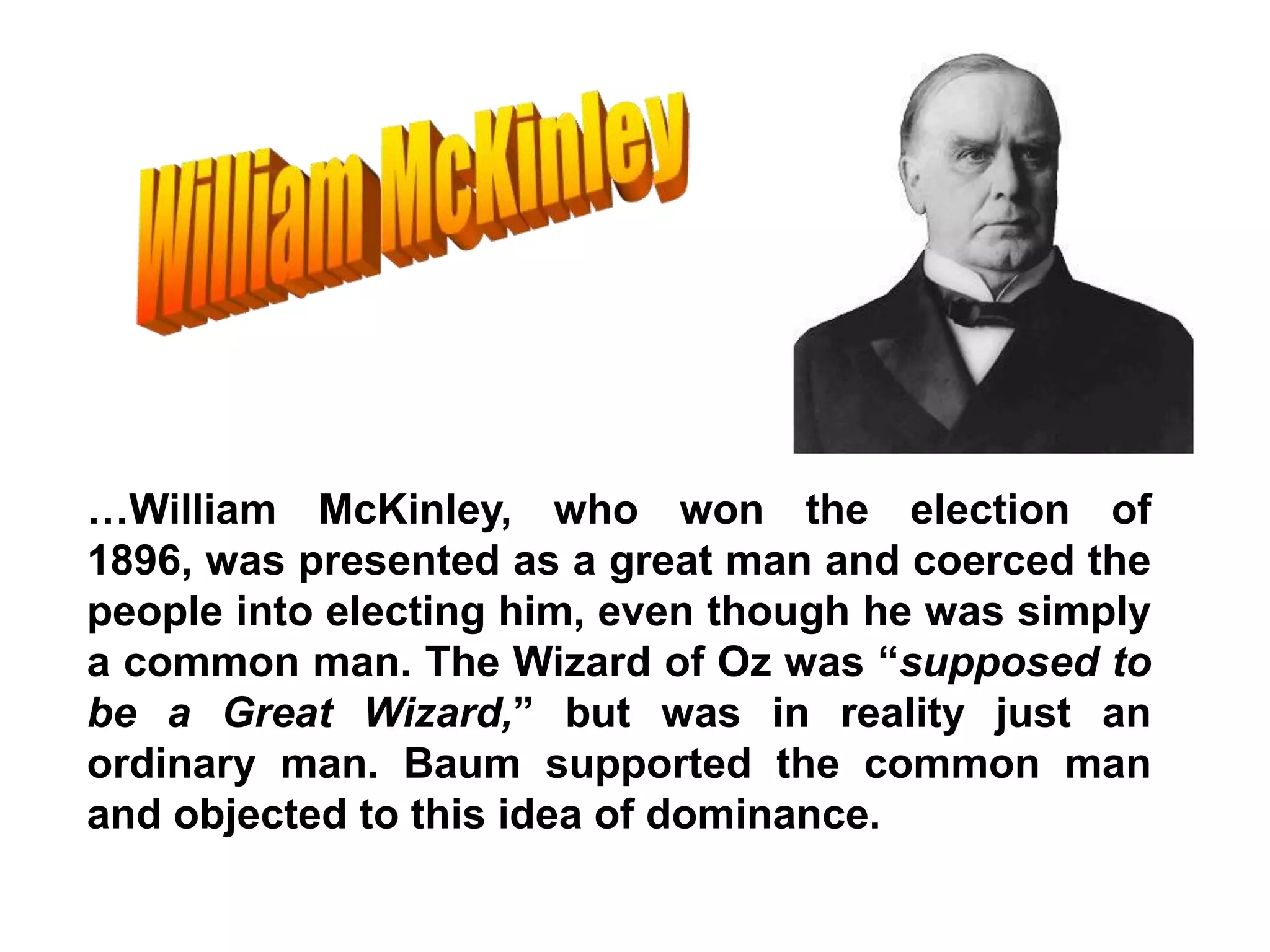 Wizard of Oz (populism allegory) | PPTX