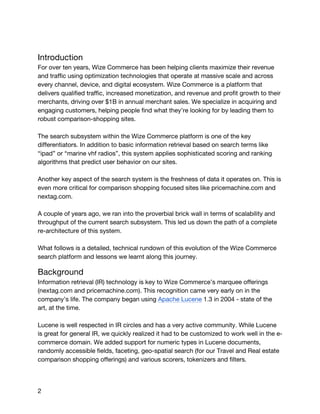 Wize commerce search infrastructure | PDF