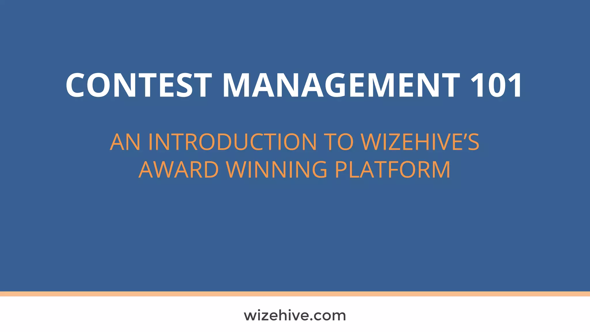 Contest Management 101 | PPT