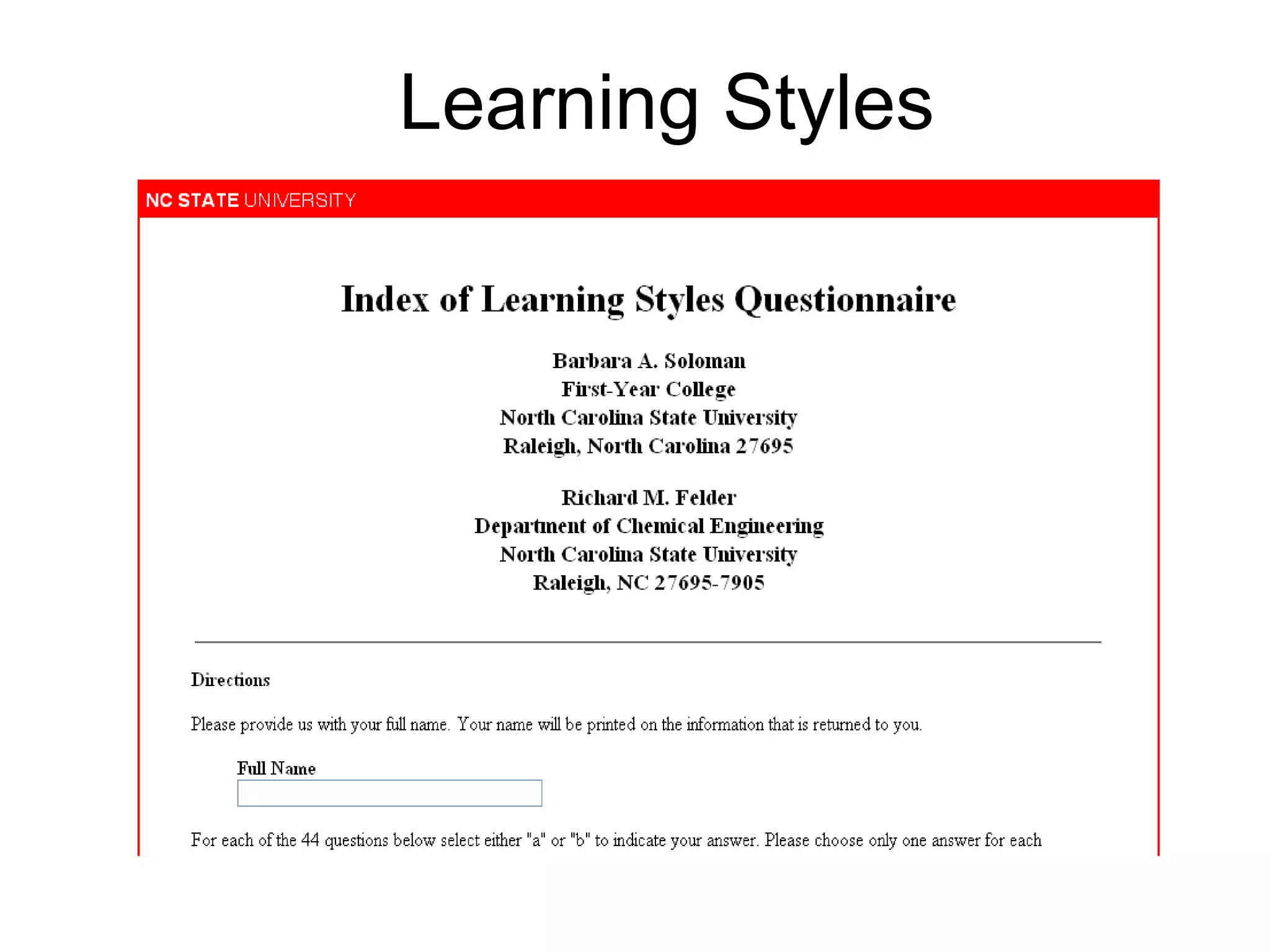 Learning Effectively Efficiently | PPT