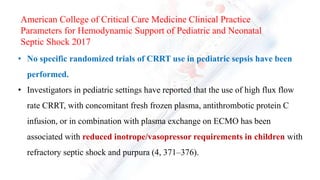 CRRT TRONG SỐC NHIỄM TRÙNG | PPTX