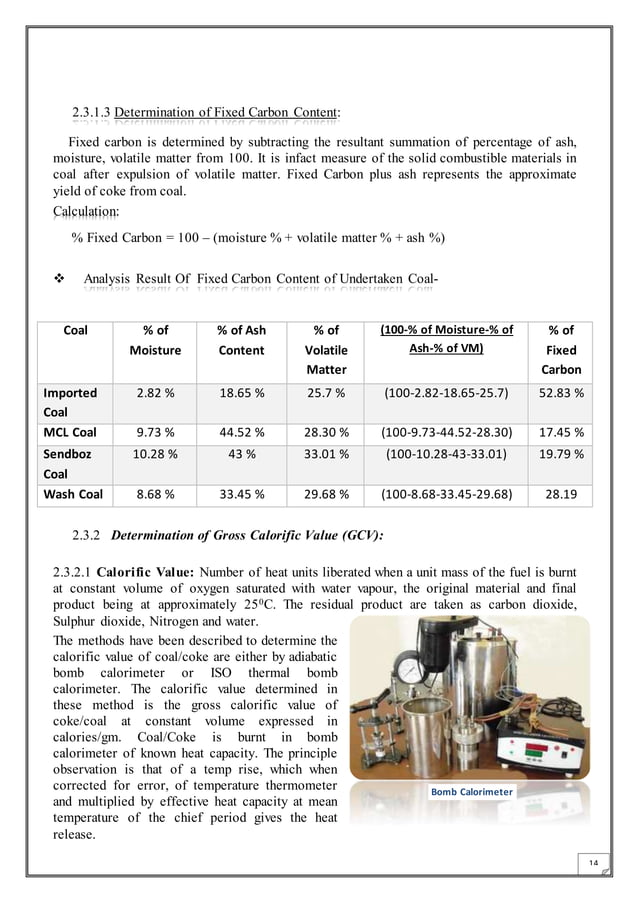 Up-gradtion of Coal By Blending Method | DOCX | Chemistry | Science