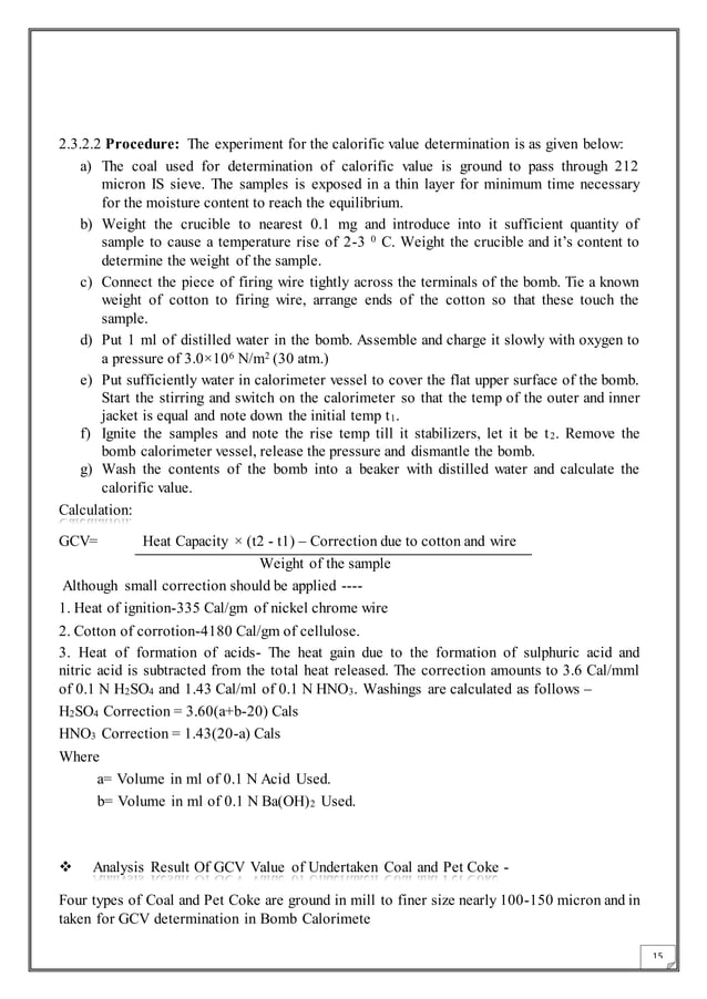 Up-gradtion of Coal By Blending Method | DOCX | Chemistry | Science