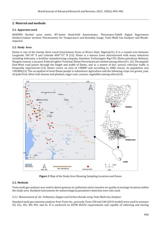 Ambient Air Quality and Noise Assessment in Eleme Communities, Rivers ...