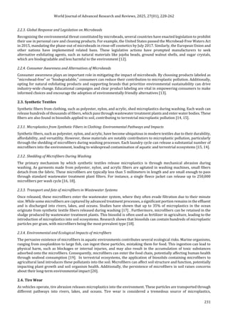 Microplastic Pollution: An In-depth Review of its Sources, Formation ...