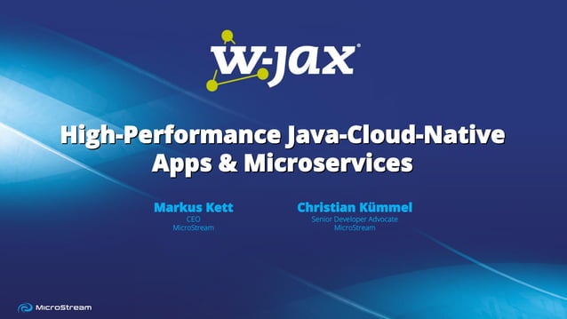 High-Performance Java-Cloud-Native Apps & Microservices | PPT