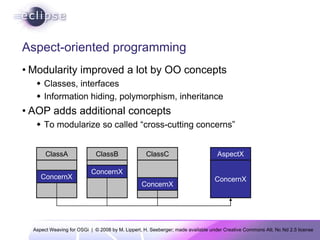 W-JAX 08 - Aspect Weaving for OSGii | PDF