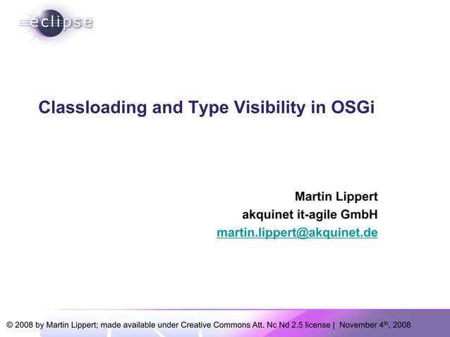 Classloading and Type Visibility in OSGi | PDF