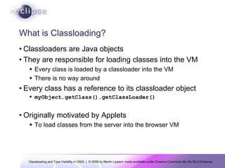 Classloading and Type Visibility in OSGi | PDF