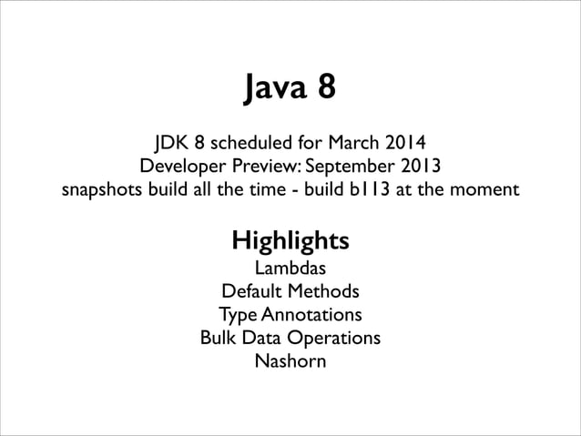 WJAX 2013: Java8-Tooling in Eclipse | PPT | Free Download WJAX 2013: Java8-Tooling in Eclipse | PPT | Free Download