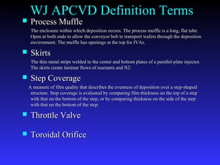 Wj Deposition Overview | PPT