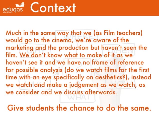 Eduqas New GCSE Film Studies: An approach to Component 2, Global Film ...