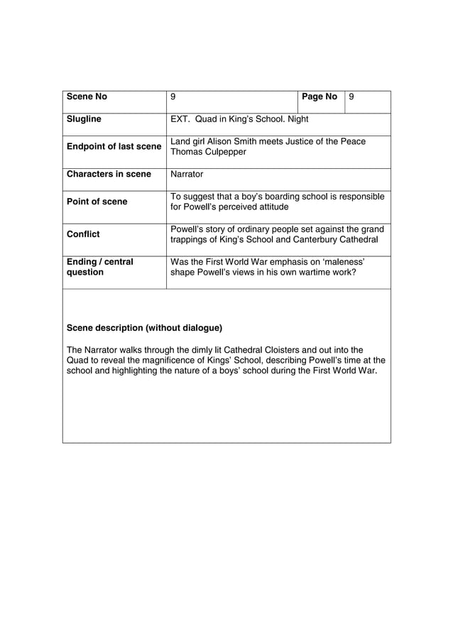 Wjec example of complete step outline | PDF | Western | Genres