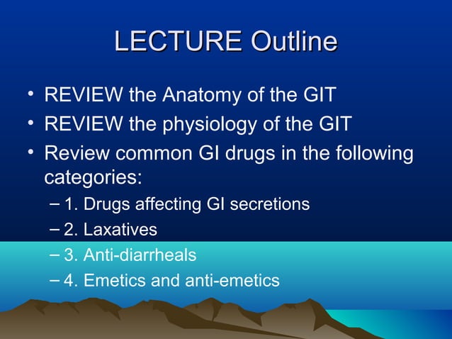 Pharmacology powerpoint git drugs | PPT