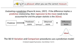 How to evaulate the unusualness (base rate) of WJ IV cluster or test ...
