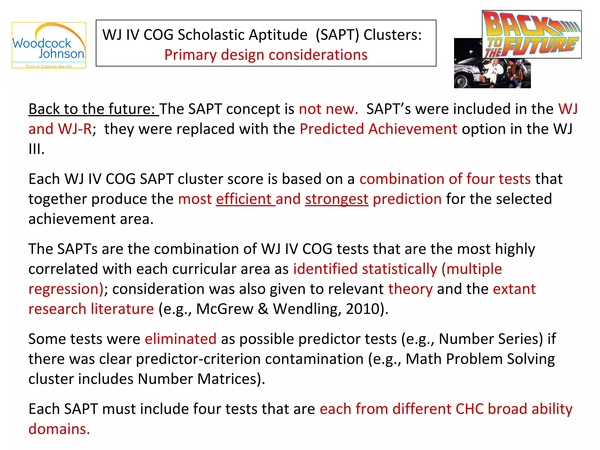 Overview of the WJ IV Cognitive Battery: GIA and CHC Clusters | PPT