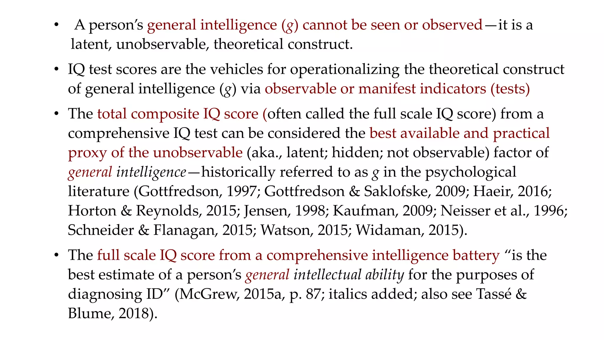 The WJ IV Cognitive GIA in iintellectual disability (ID) assessment | PPTX