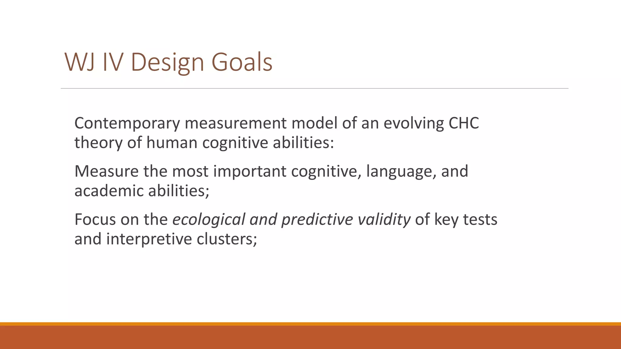 WJ IV NASP 2014 workshop: Intro and overview by Dr. Fred Schrank | PPTX