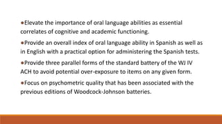 WJ IV NASP 2014 workshop: Intro and overview by Dr. Fred Schrank | PPTX