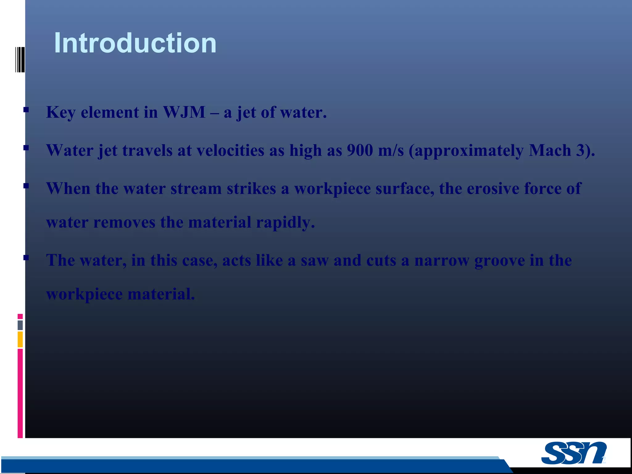 Water jet machining | PPT