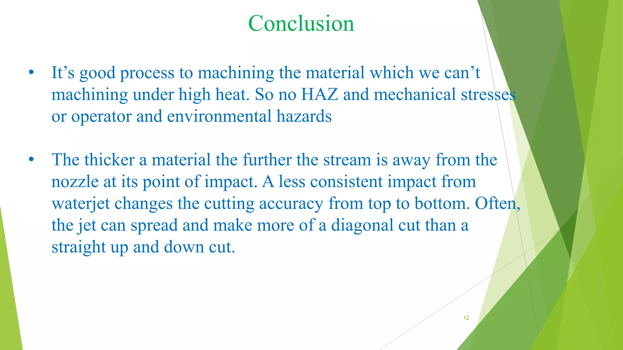 Water jet machining WJM & AWJM | PPTX
