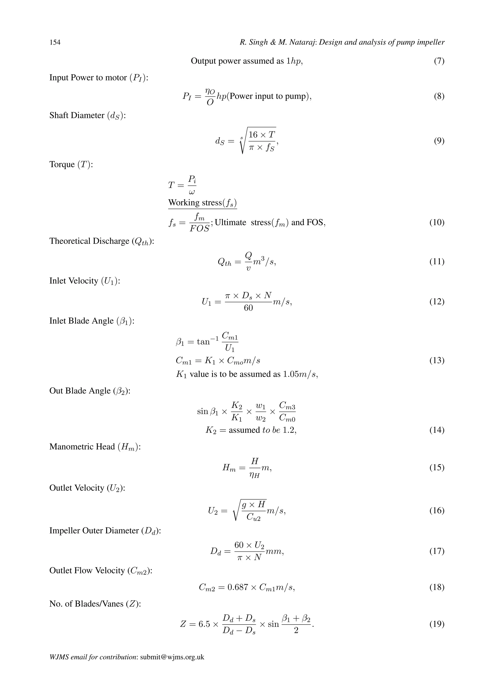 Impeller Design | PDF