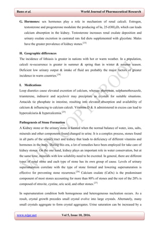KIDNEY STONE REVIEW | PDF