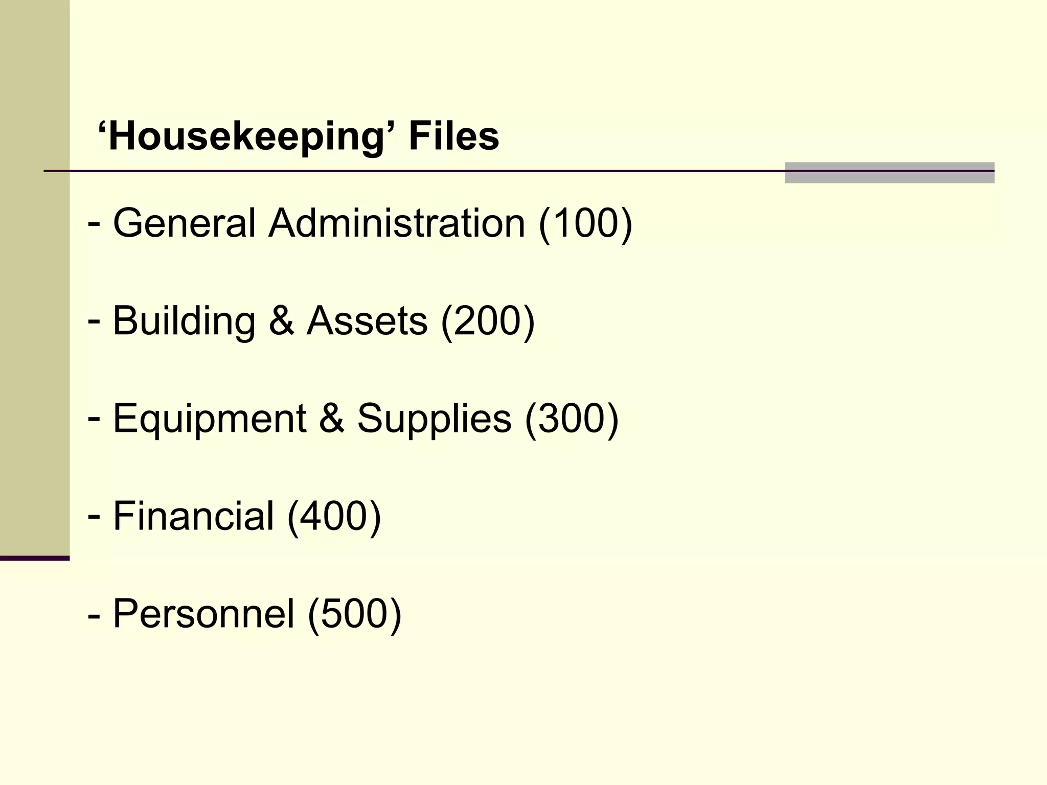 imr504 classification and filing system week 1 | PPT