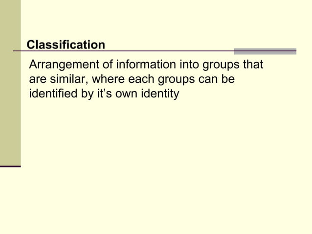 imr504 classification and filing system week 1 | PPT