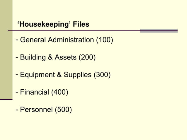 imr504 classification and filing system week 1 | PPT