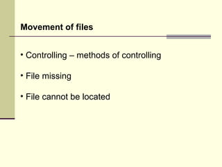 imr504 classification and filing system week 1 | PPT