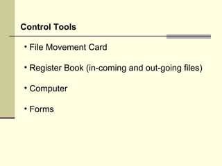 imr504 classification and filing system week 1 | PPT