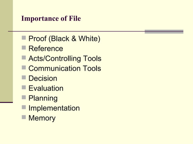 imr504 classification and filing system week 1 | PPT