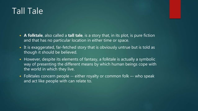 wk1-2 Introduction to Folklore.pptx | Fantasy | Genres