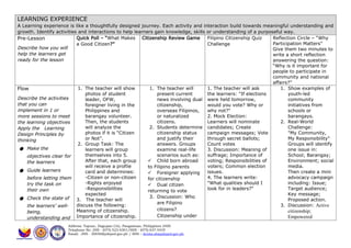 citizenship and civic engagement week 1. ILAW LESSON PLAN | DOCX
