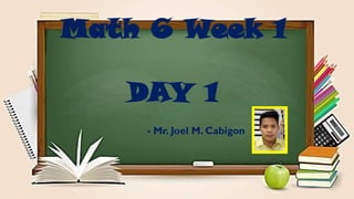 FRACTION FIRST QUARTER IN MATH SIX, GRADE SIX | PPTX