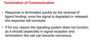 A discussion on cells signalling on the course cell biology oligy | PPT