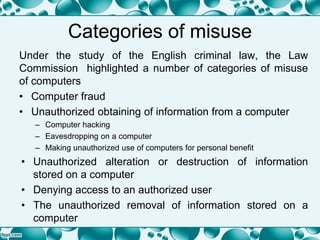 computer misuse n criminal law | PPT