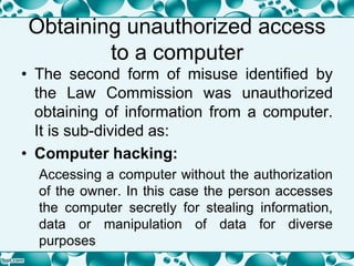 computer misuse n criminal law | PPT