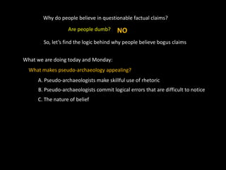 Wk 11 why people believe part 1 | PPT