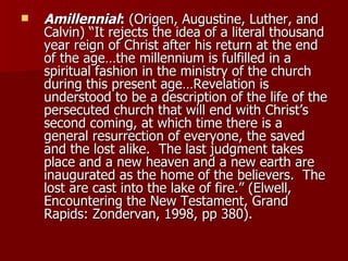 Wk12 revelation 20 and the question of the millennium | PPT ...