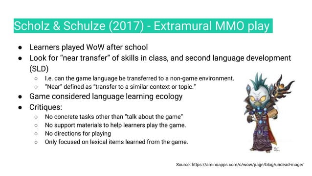 Game Based Language Learning for ESL Learners | PPT