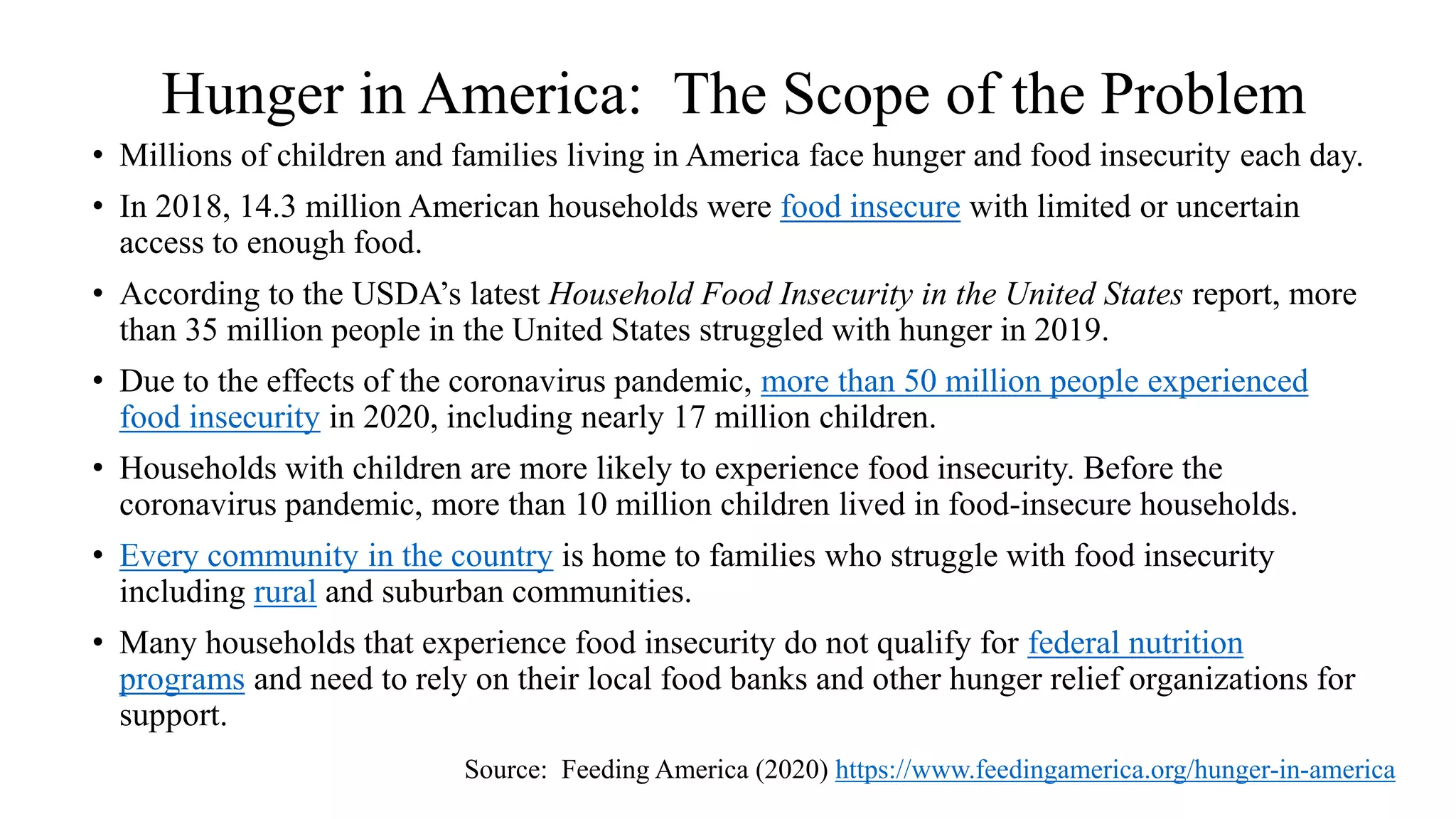 Hunger and Food Insecurity | PPTX