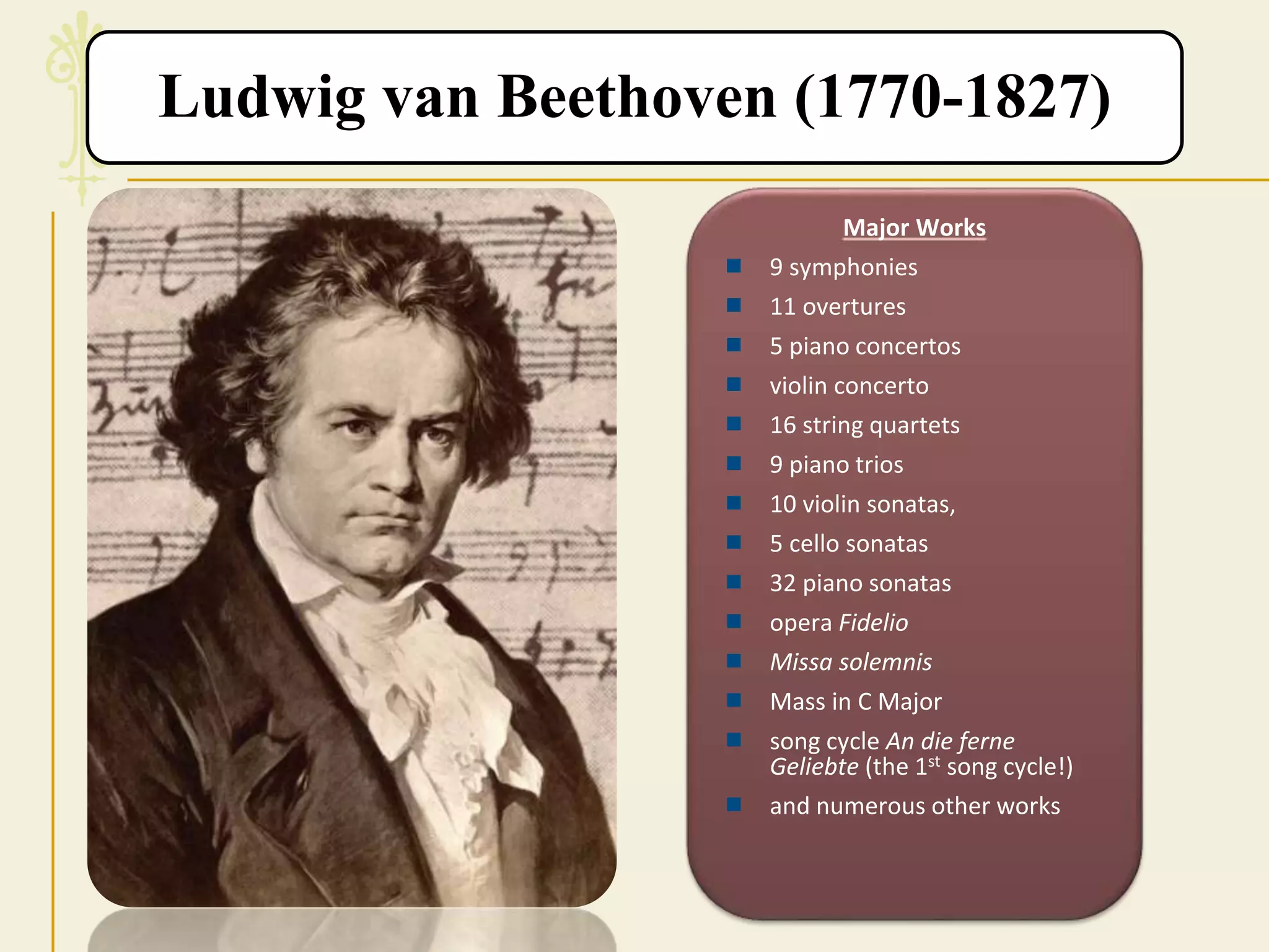 WK 13 - 19th Century Age of Romanticism, Early Romantics, French Grand ...