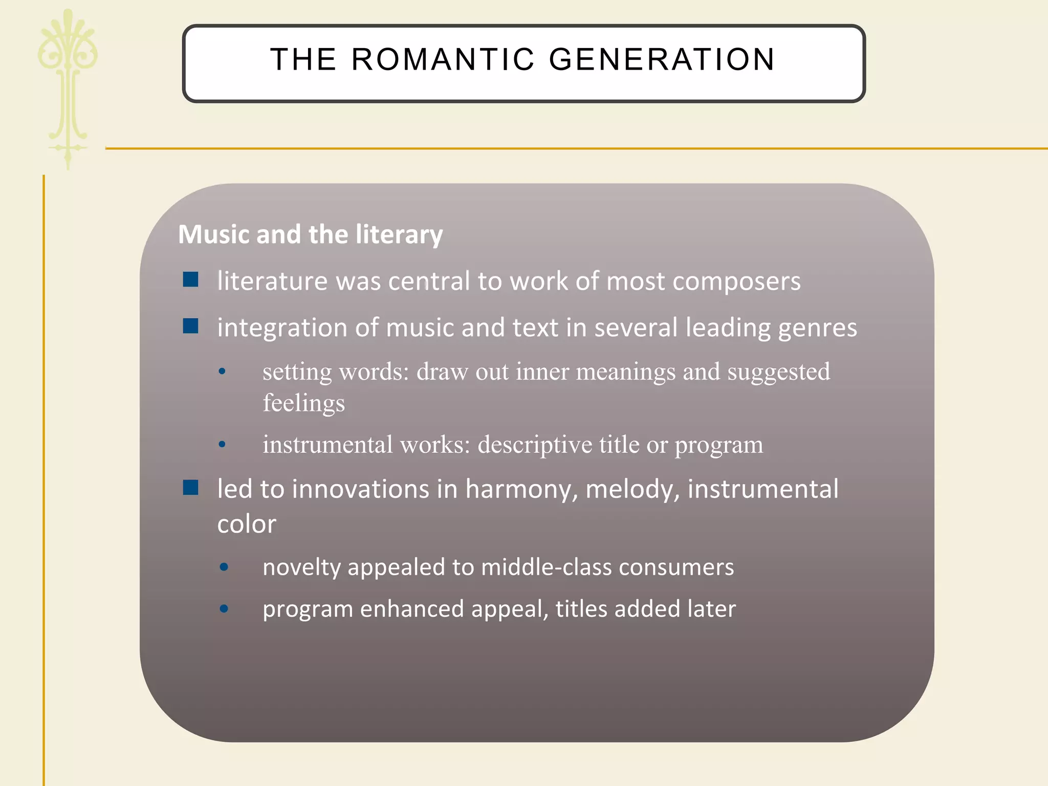 WK 13 - 19th Century Age of Romanticism, Early Romantics, French Grand ...