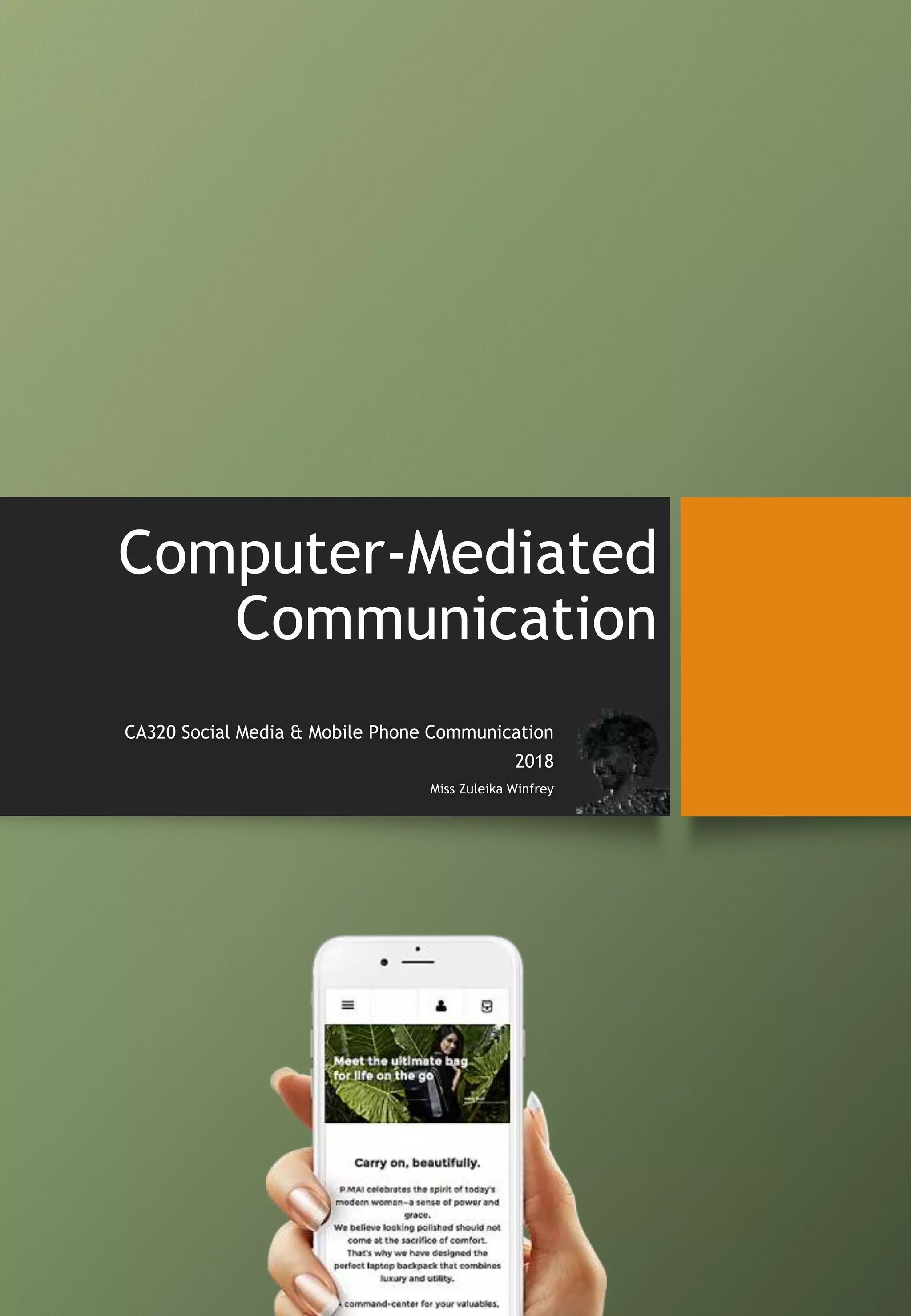Computer-Mediated Communication | PPTX
