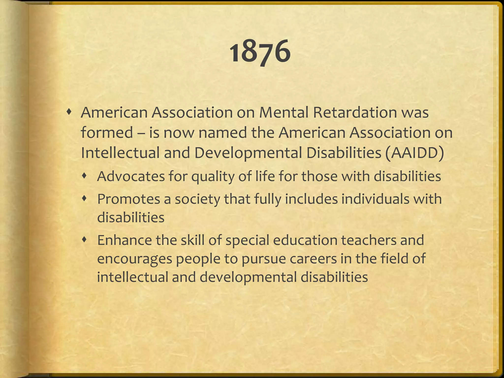 History of Special Education | PPTX