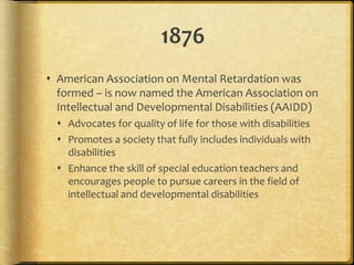 History of Special Education | PPTX